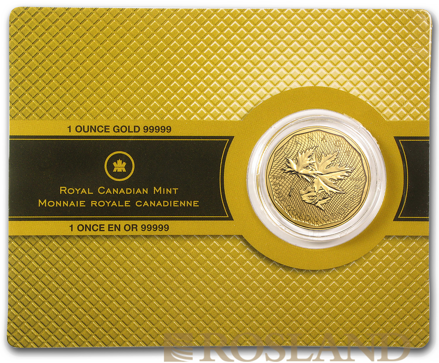 1 Unze Goldmünze Kanada Super Maple Leaf 2012 (5x9 Gold, Blister)