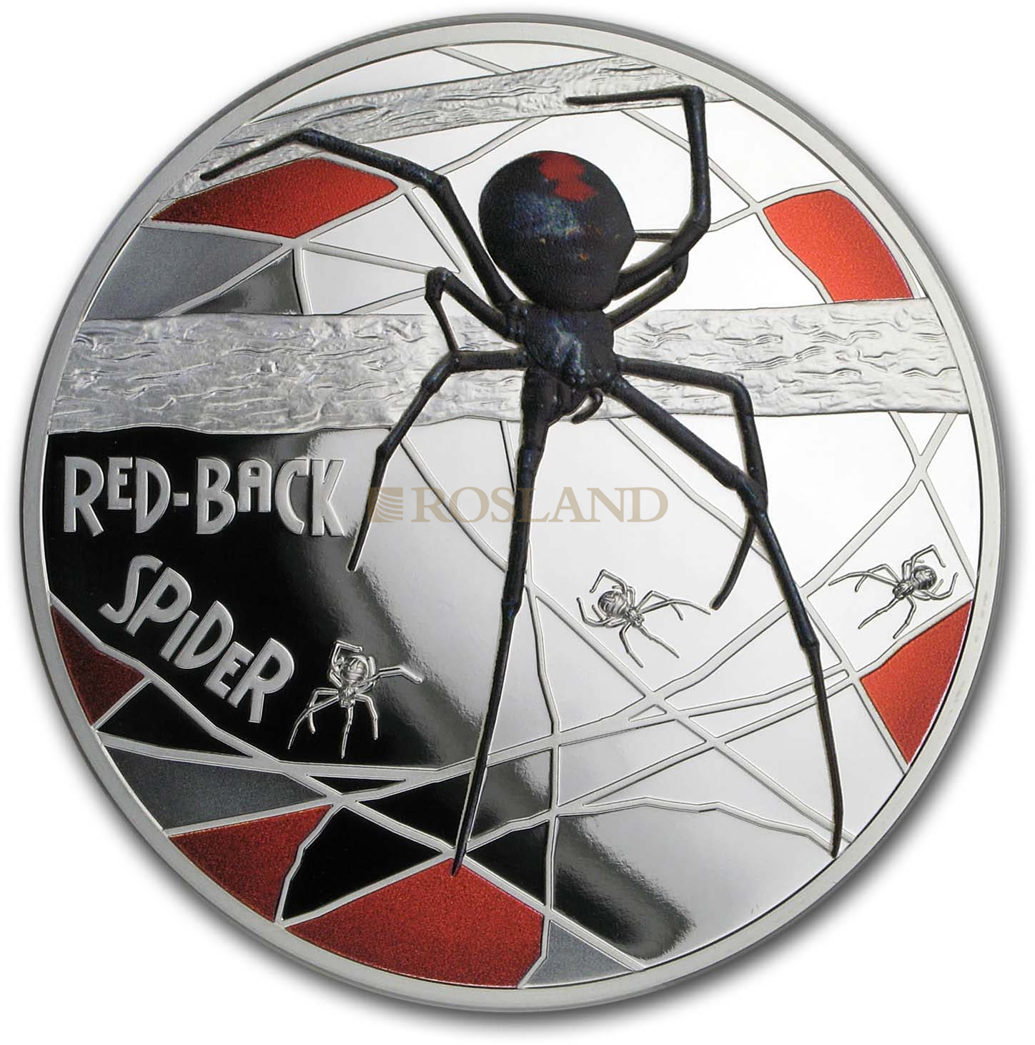 5 Unzen Silbermünze Niue Redback Spider 2020 PP (Koloriert, Box ...