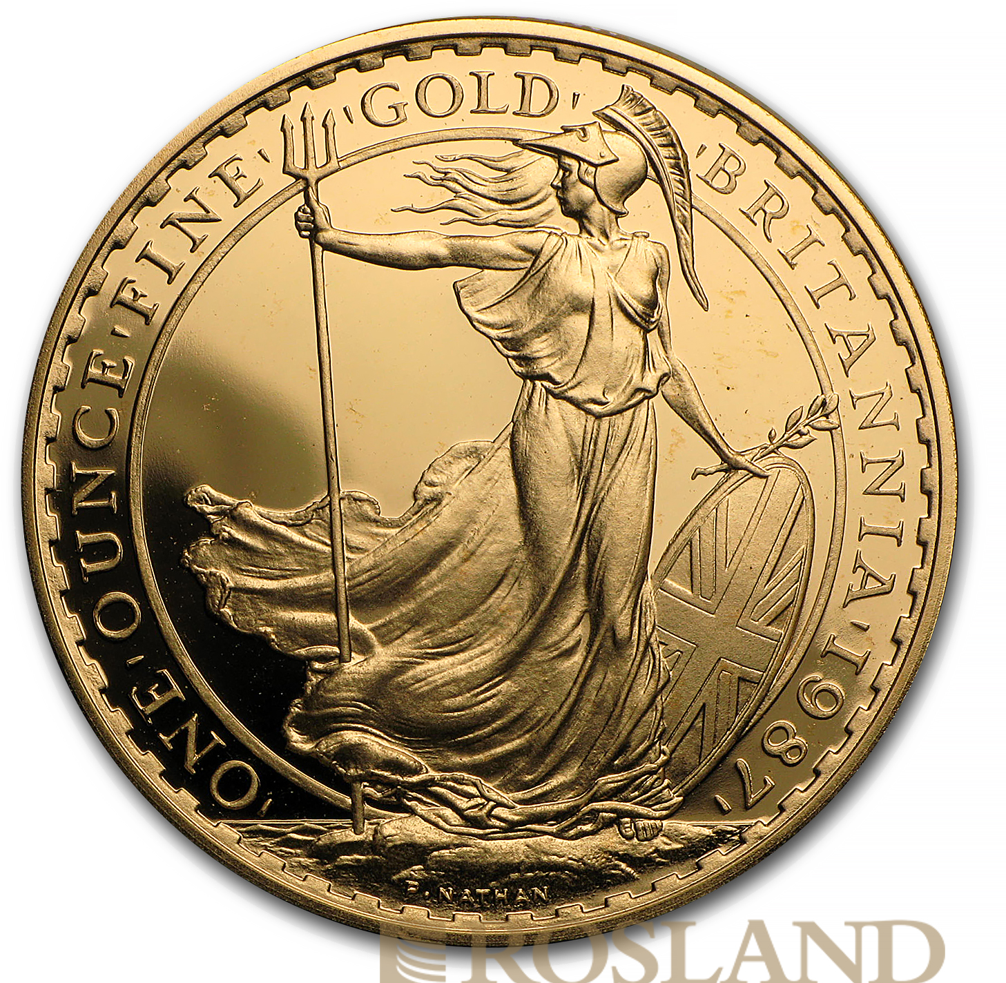 1 Unze Goldmünze Britannia 1987 PP