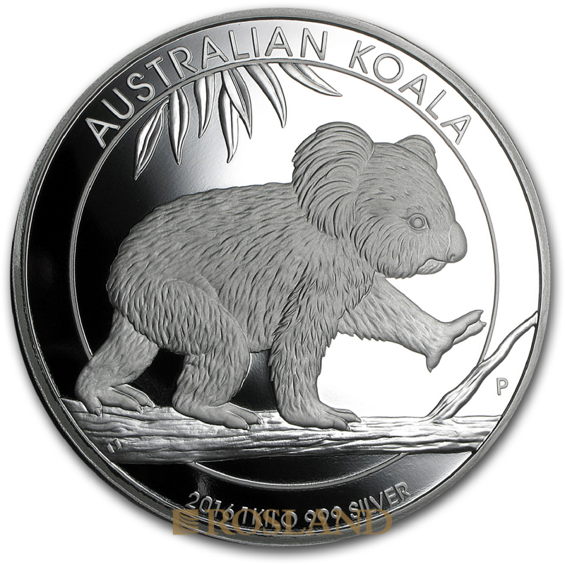 1 Kilogramm Silbermünze Koala 2016 PP (Box, Zertifikat)