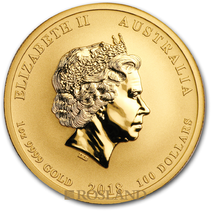 1 Unze Goldmünze Perth Mint Drache & Phönix 2018